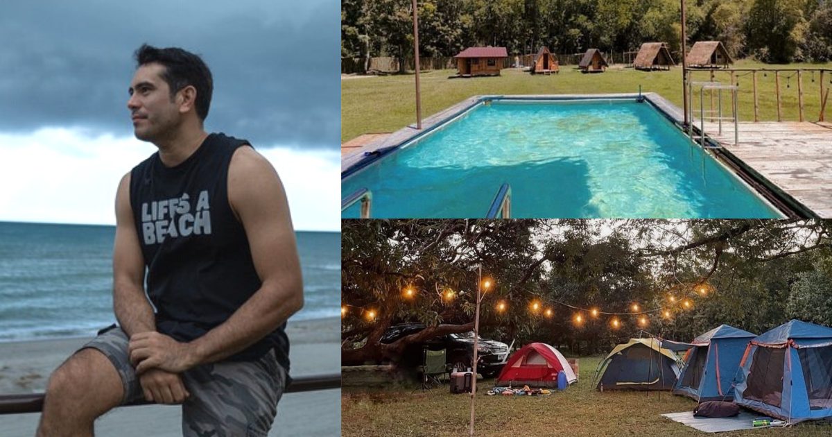 Want to sleep under the stars? Gerald Anderson’s new camp site is perfect for long breaks ...